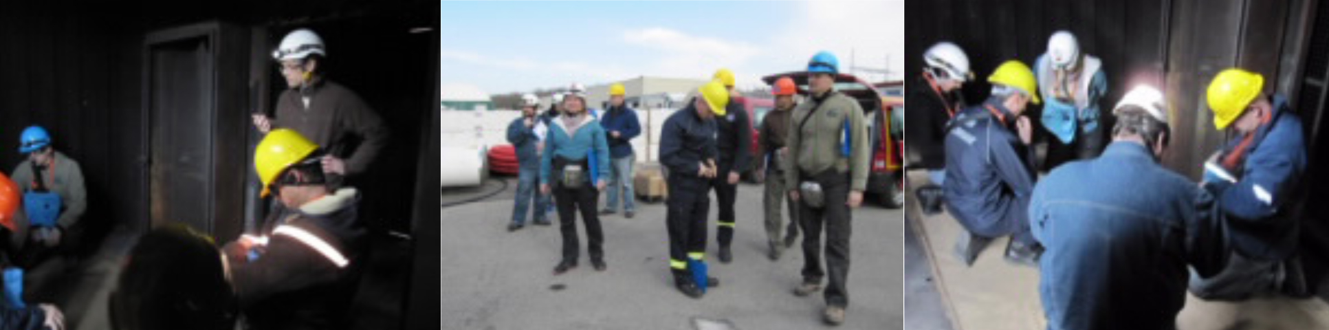 New refresher training in the use of self-rescue masks